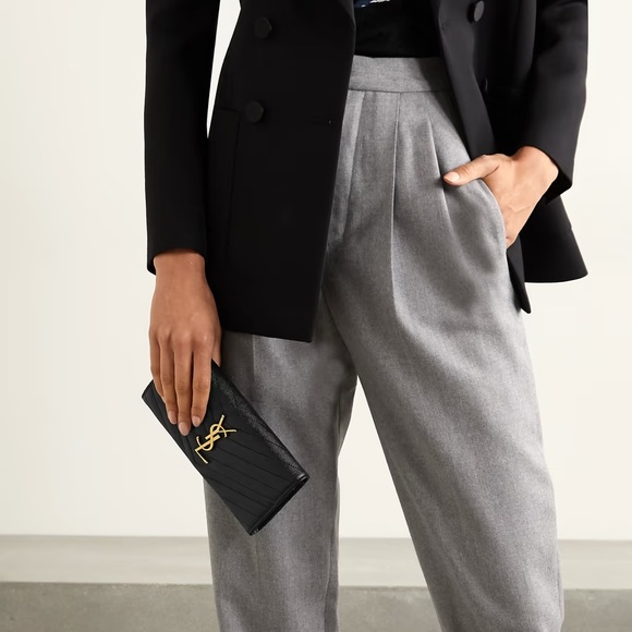Yves Saint Laurent | Bags | New Ysl Saint Laurent Long Flap Wallet In ...